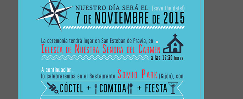 Invitaciones de Boda: R&T - +QueGusto - Tu Estudio Creativo